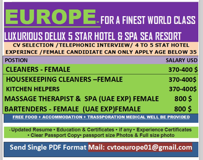 WALK IN INTERVIEW AT MUMBAI FOR EUROPE May 23, 2025