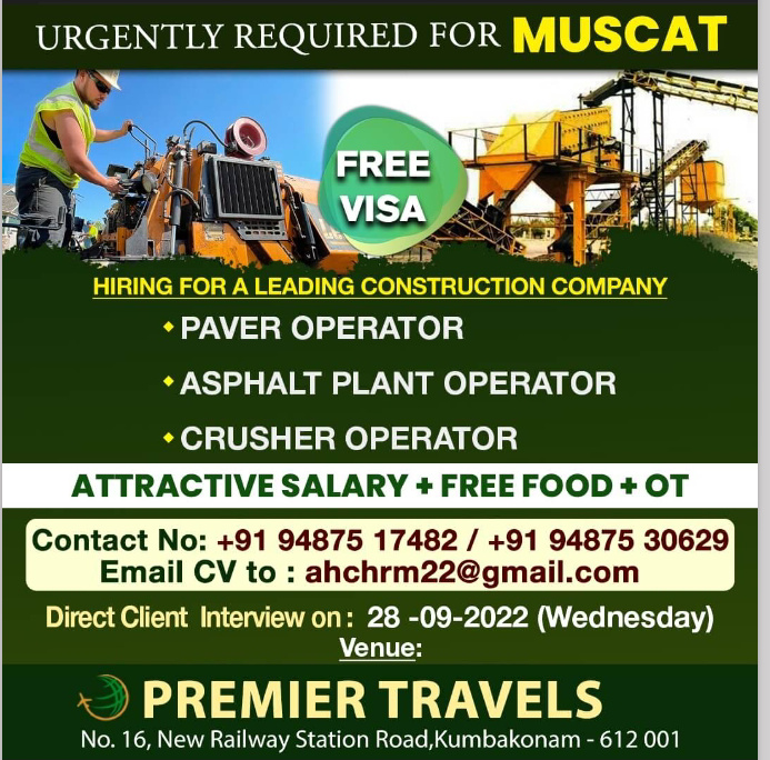 WALK IN INTERVIEW AT MUMBAI FOR MUSCAT December 26, 2024